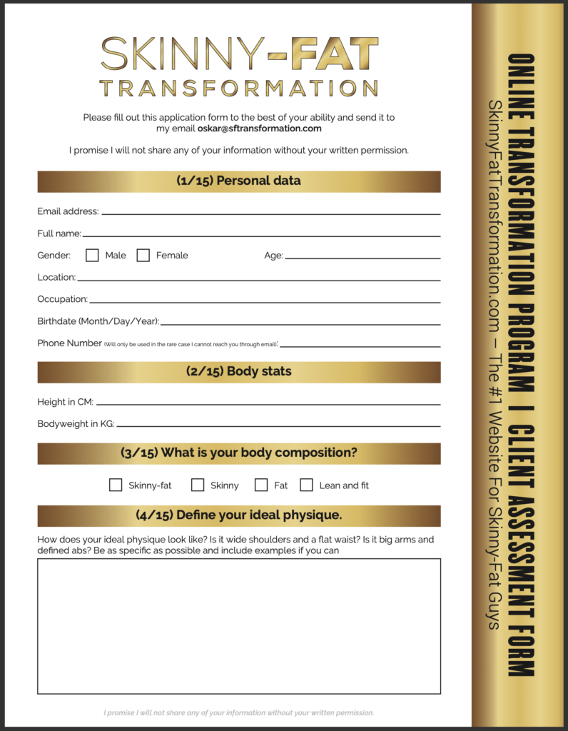 The Online Transformation Program For Skinny-Fat Guys